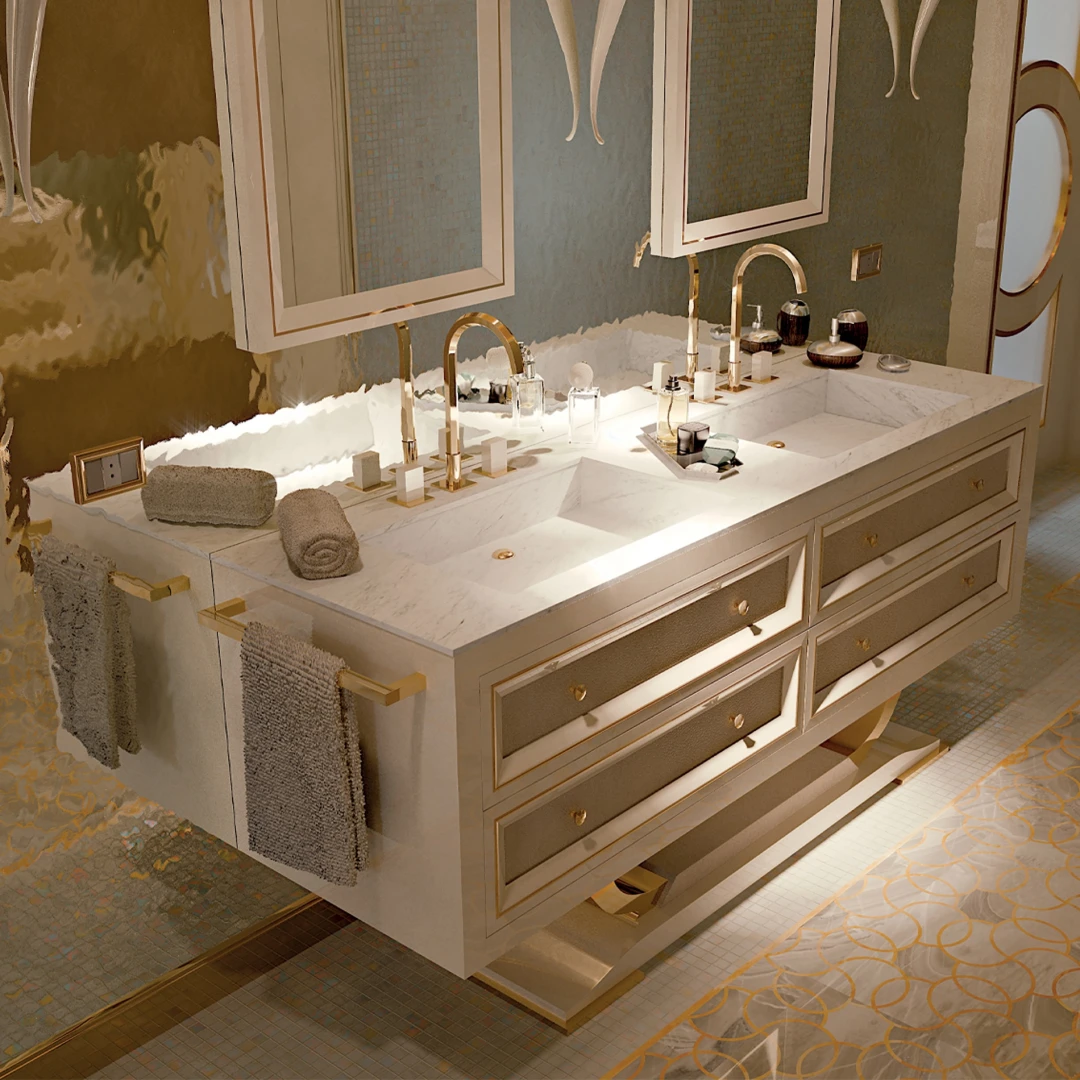 Contemporary Bathroom Furniture hand made in Italy by Modenese